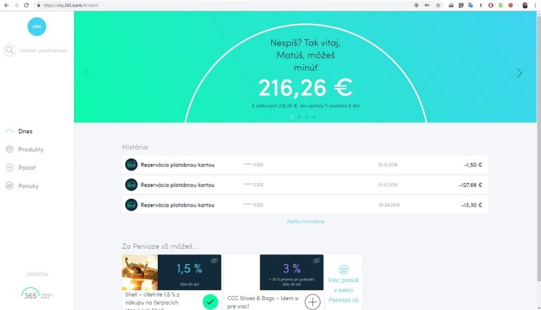 RECENZIA 365.bank: Internetová banka pre moderných Slovákov