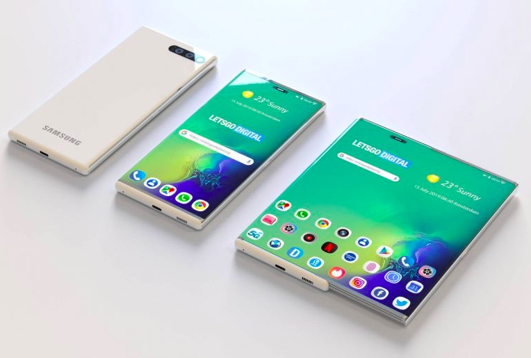 Takto môže vyzerať telefón s vysúvacím displejom, na ktorom pracuje ...