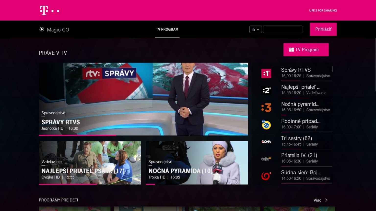 Služba Magio GO od Telekomu prešla vylepšeniami. Takéto sú ceny a ...