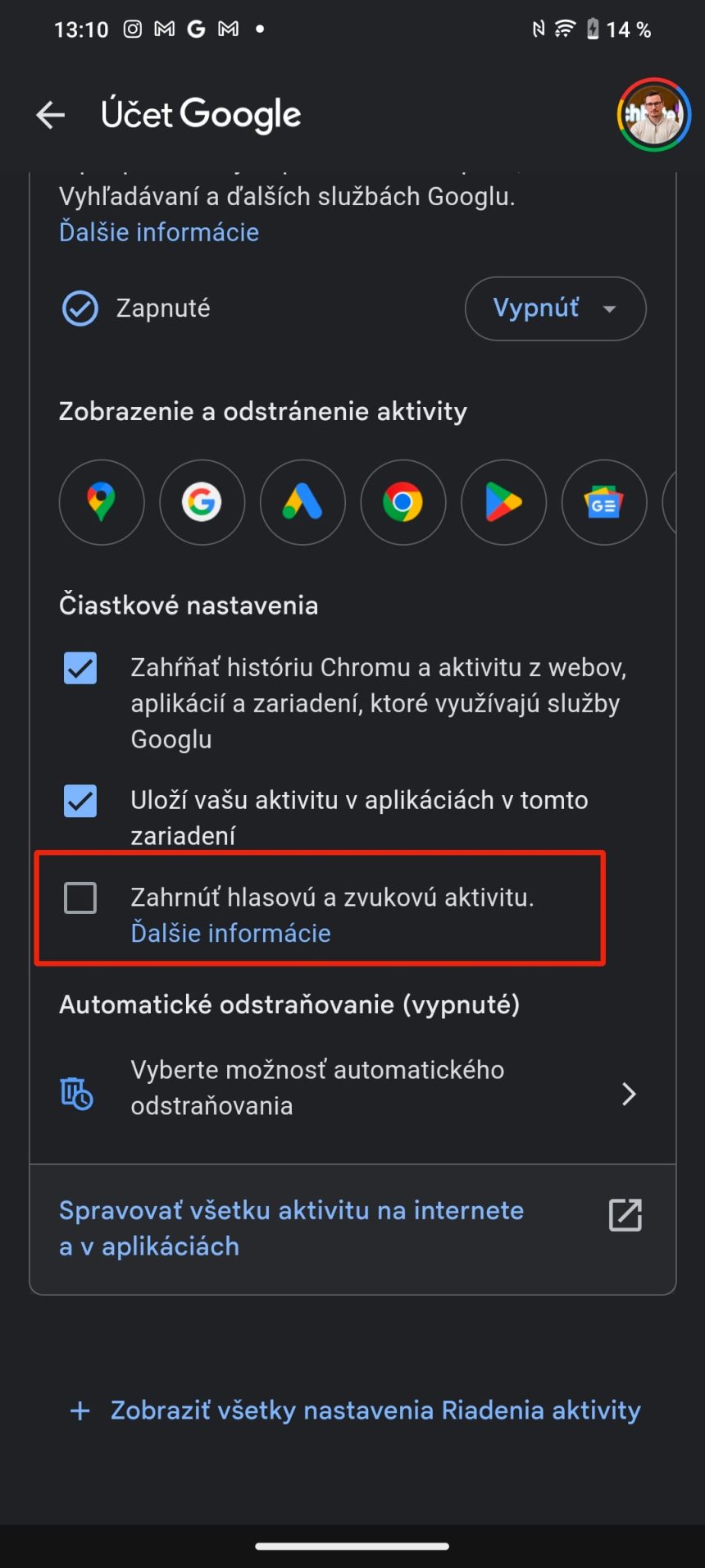 Je to pravda, Google si vás tajne nahráva. Takto túto funkciu zakážete ...