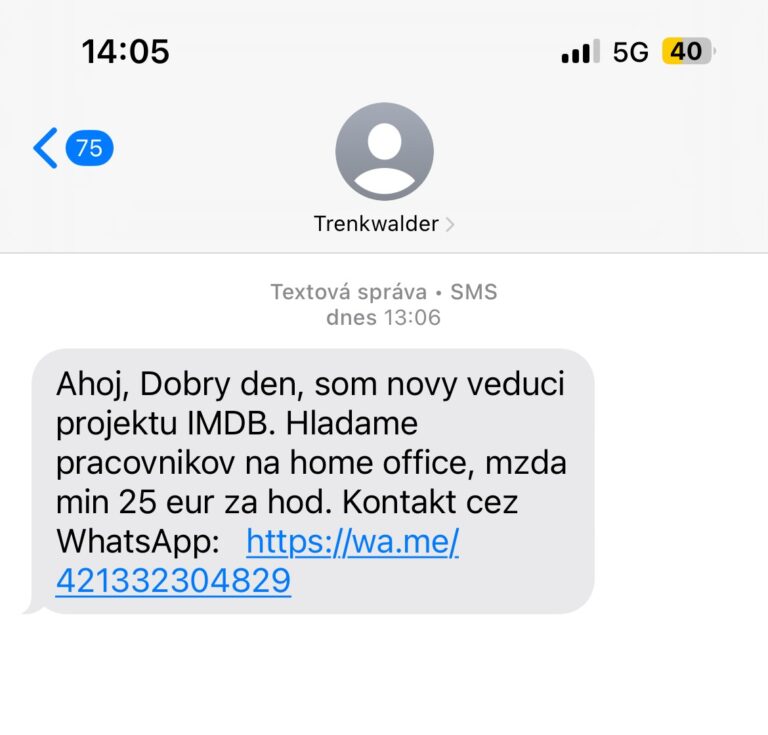 Prišla vám takáto SMS? Ide o zákerný útok, okamžite skončíte s nulou na ...